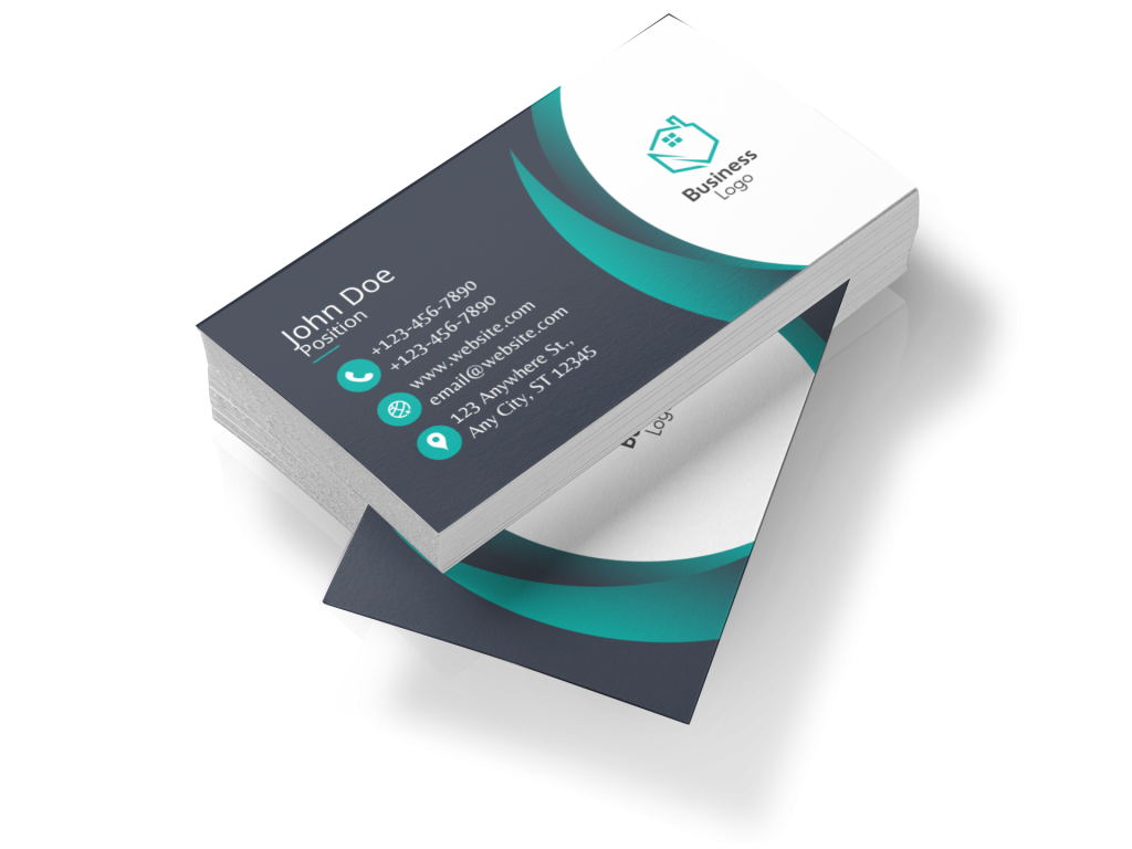 Standard Business Cards - Template (Rectangle) - Print With Design